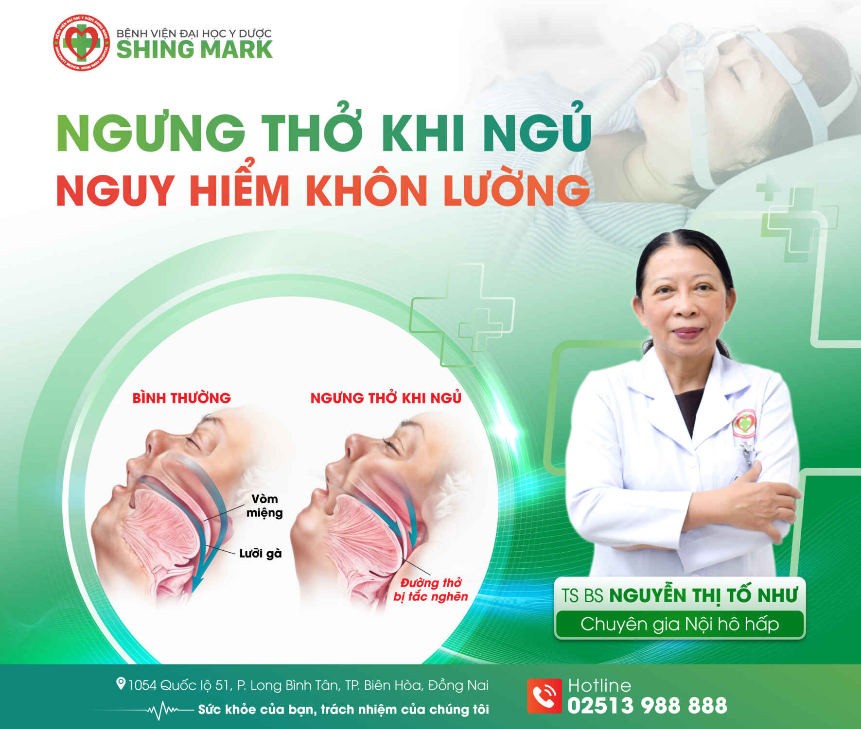 NGƯNG THỞ KHI NGỦ NGUY HIỂM KHÔN LƯỜNG | Bệnh viện Đại Học Y Dược Shing Mark